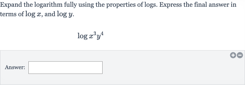 (Solved)-Expand the logarithm fully using the properties of logs. Exp